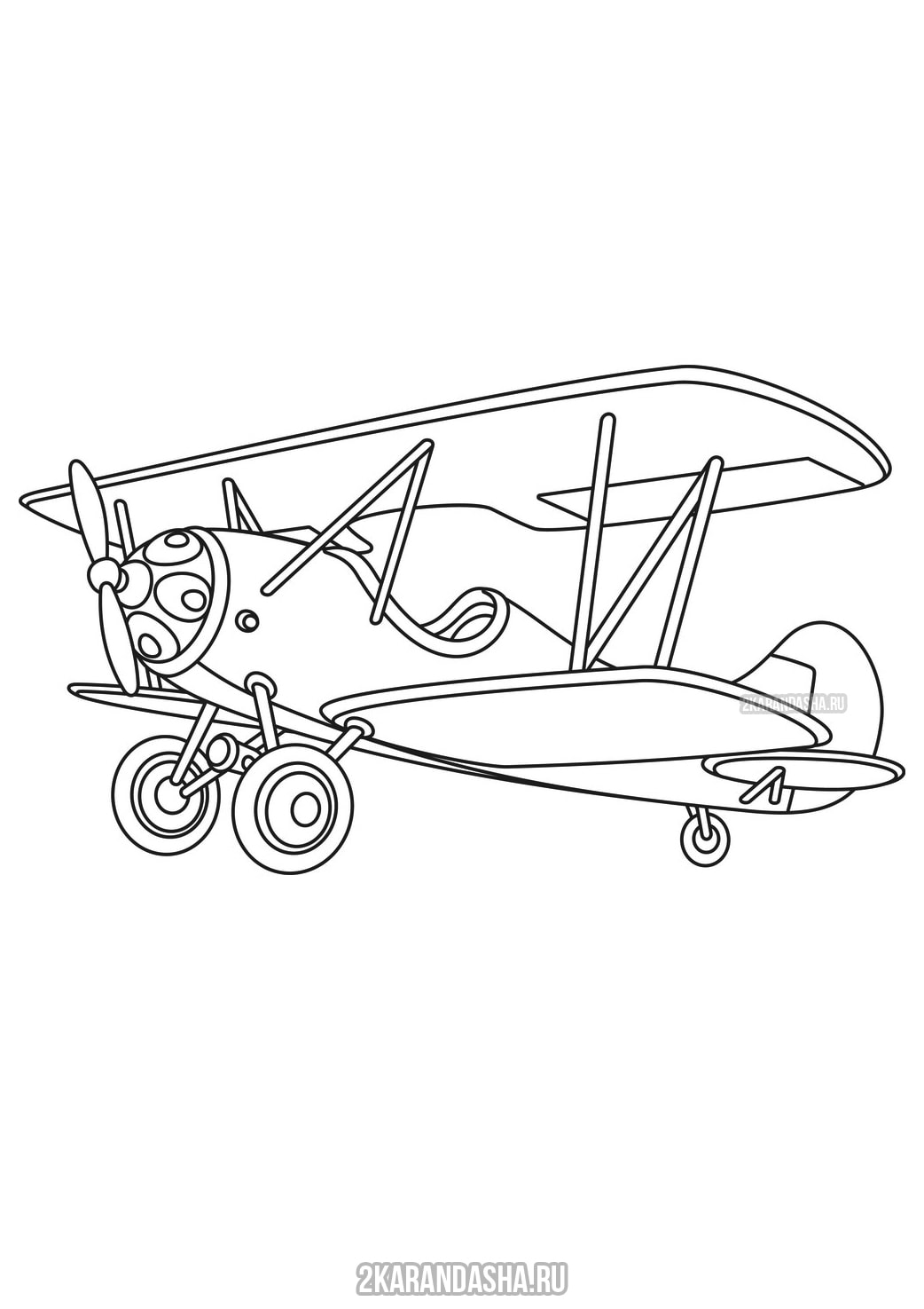 Раскраска самолет настоящий распечатать