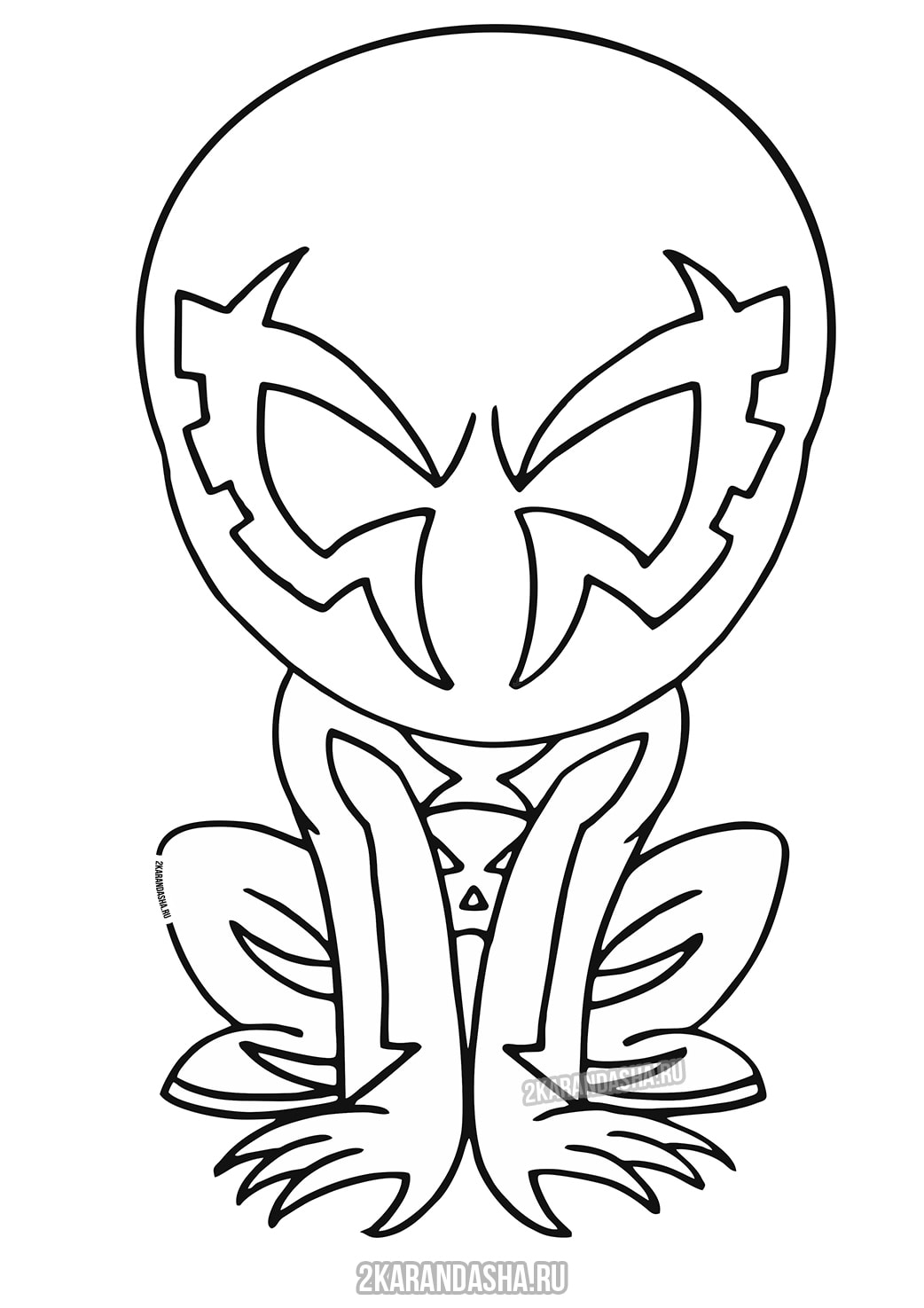 Раскраска человек-паук новый 2099 распечатать | Spider man