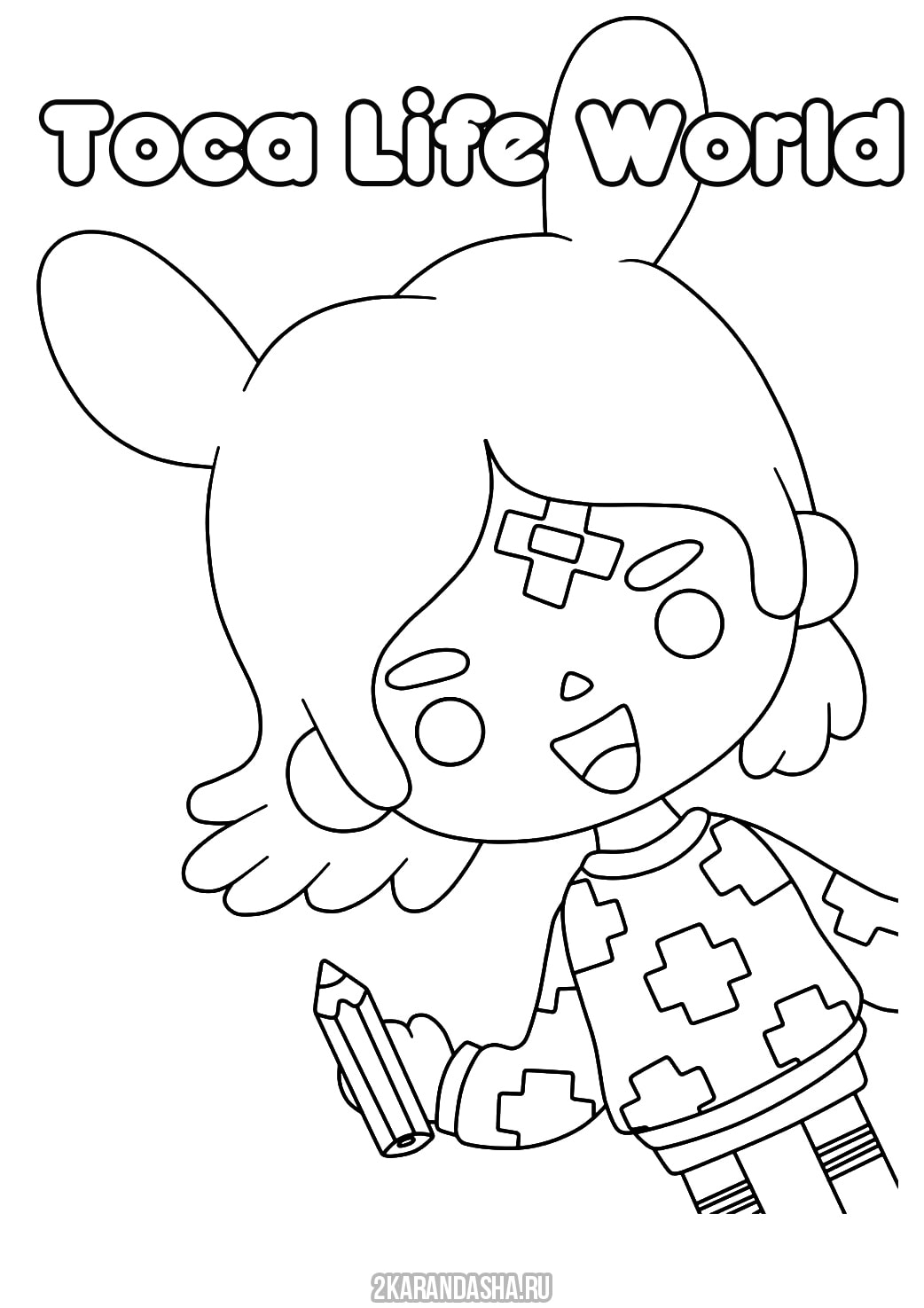 Раскраска персонаж тока бока распечатать