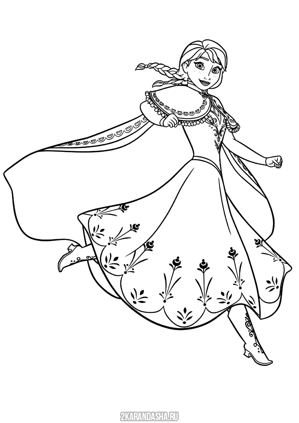 Раскраска анна пархает распечатать