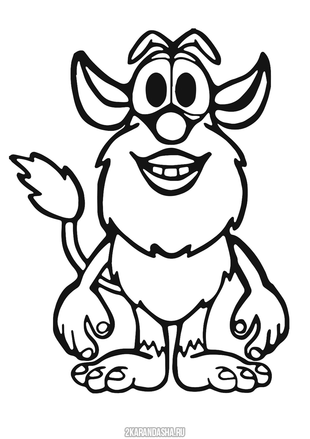 Раскраска буба в полный рост распечатать