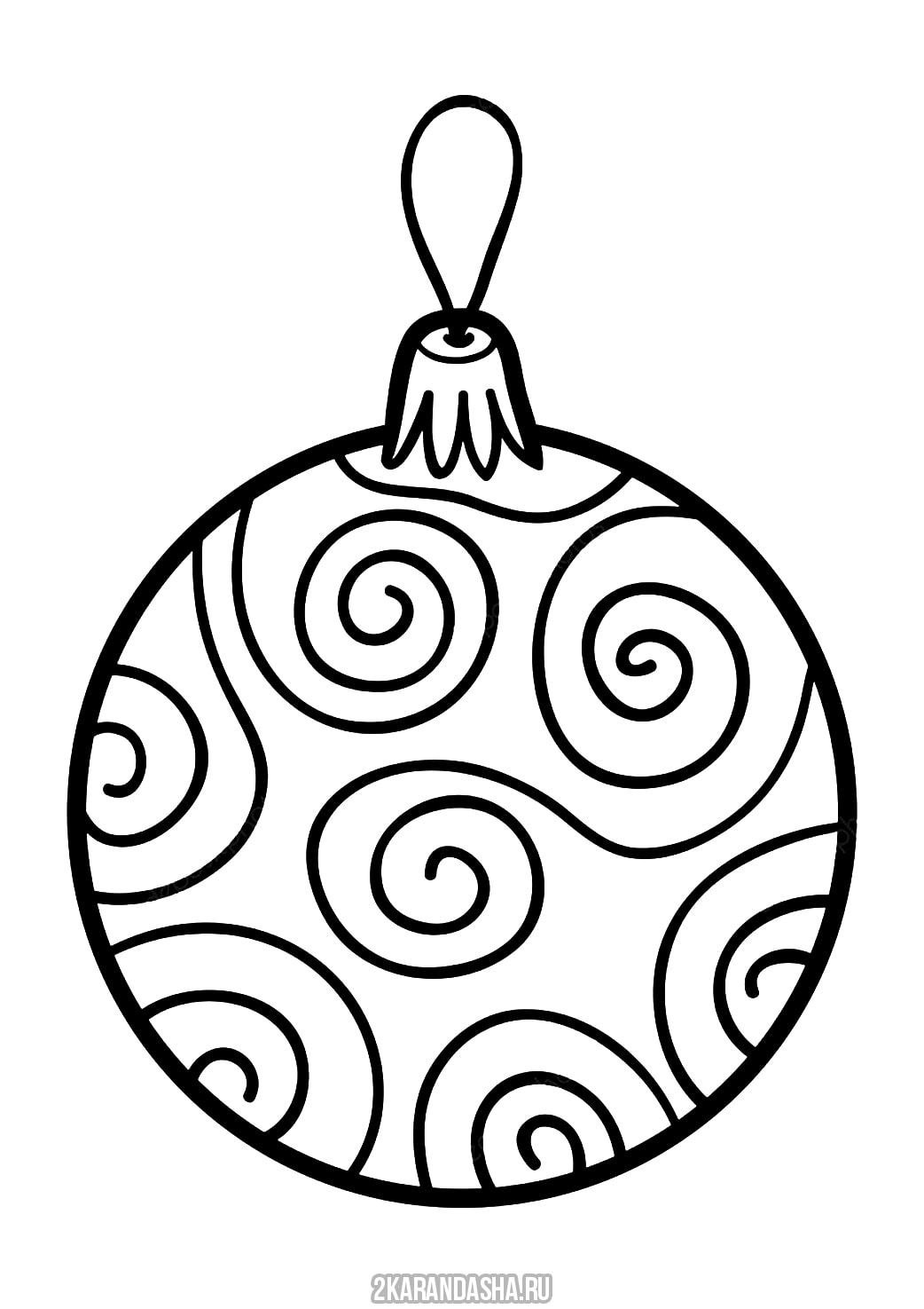 Раскраска новогодний шар елочный шар распечатать. Раскраски новогодние шары