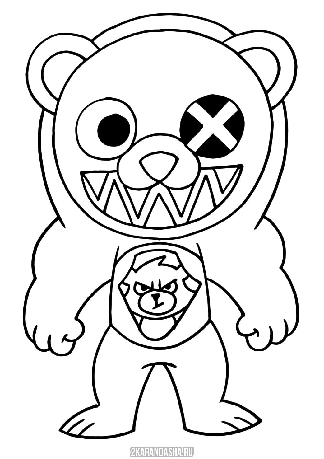 Раскраска grizz fortnite распечатать | Fortnite