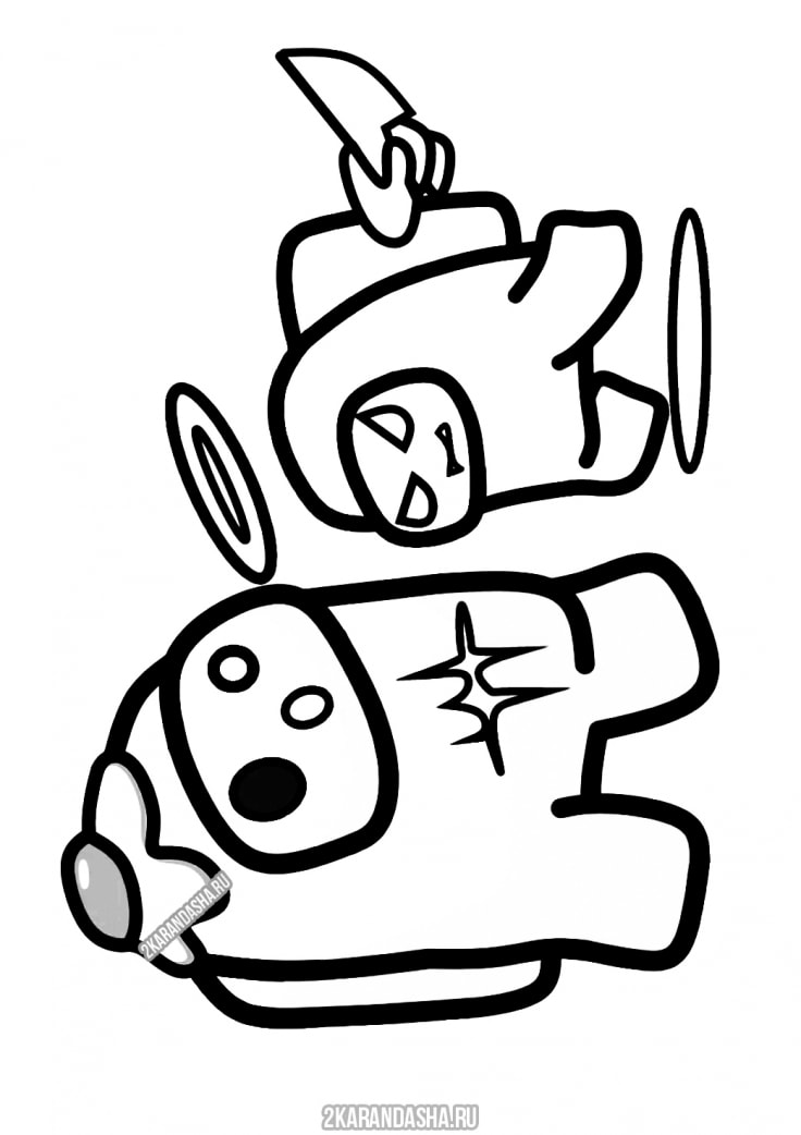 Раскраска амонг ас мини месть. предатель распечатать. Раскраски Among Us